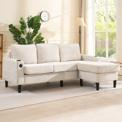 L-Shaped Couch Sofa, Corner Sofa 3 Seater Sofa, Sectional Sofa Couches ...